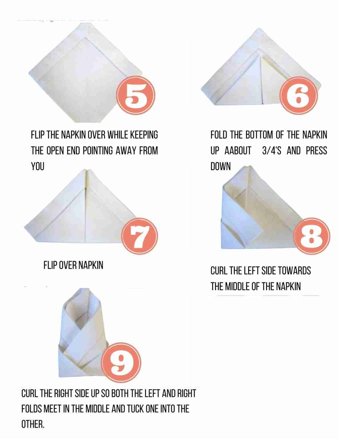 How to fold a napkin like a pro-5 easy folding ideas
