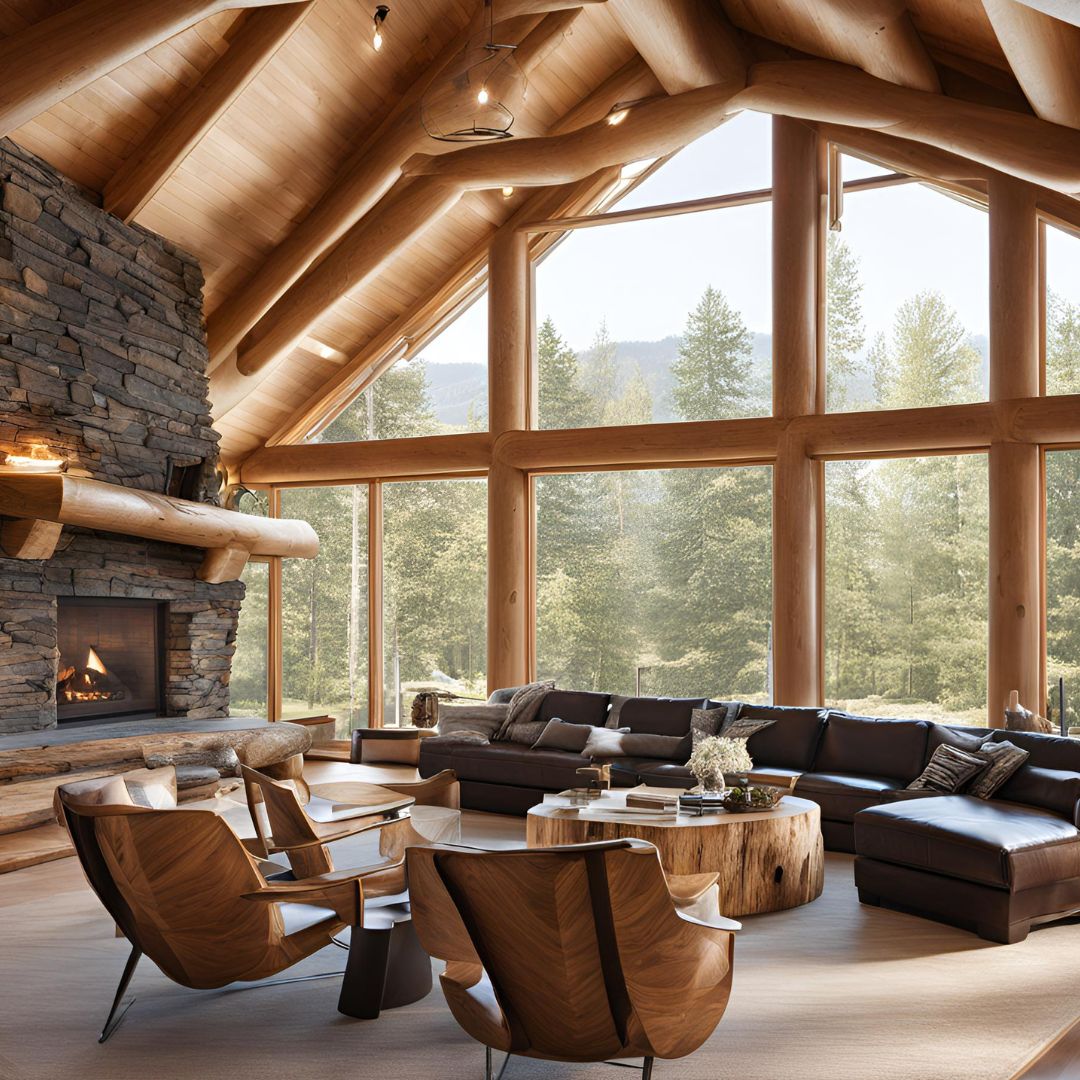 Log home interior design ideas both rustic and modern